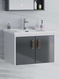 Martin Isabel 60 White - Grey Βάση Επίπλου Μπάνιου Με Νιπτήρα | TS deco E-shop Takaronis - Spournias