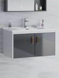 Martin Isabel 80 White - Grey Βάση Επίπλου Μπάνιου Με Νιπτήρα | TS deco E-shop Takaronis - Spournias