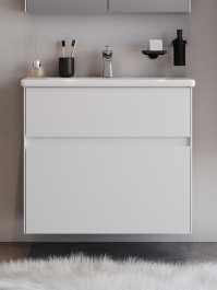 Martin Malaga 80 Matte White Βάση Επίπλου Μπάνιου Με Νιπτήρα | TS deco E-shop Takaronis - Spournias