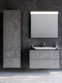 Martin Rodos 85 Matte Black - Retro Silver Έπιπλο Μπάνιου Μοντέρνο | TS deco E-shop Takaronis ...