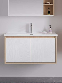 Martin Vera 80 Matte White - Oak Βάση Επίπλου Μπάνιου Με Νιπτήρα | TS deco E-shop Takaronis ...