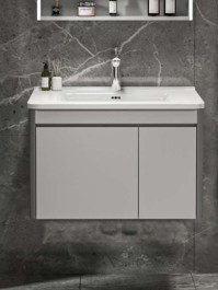 Martin Yvonne 80 Matte Grey Βάση Επίπλου Μπάνιου Με Νιπτήρα | TS deco E-shop Takaronis - Spournias